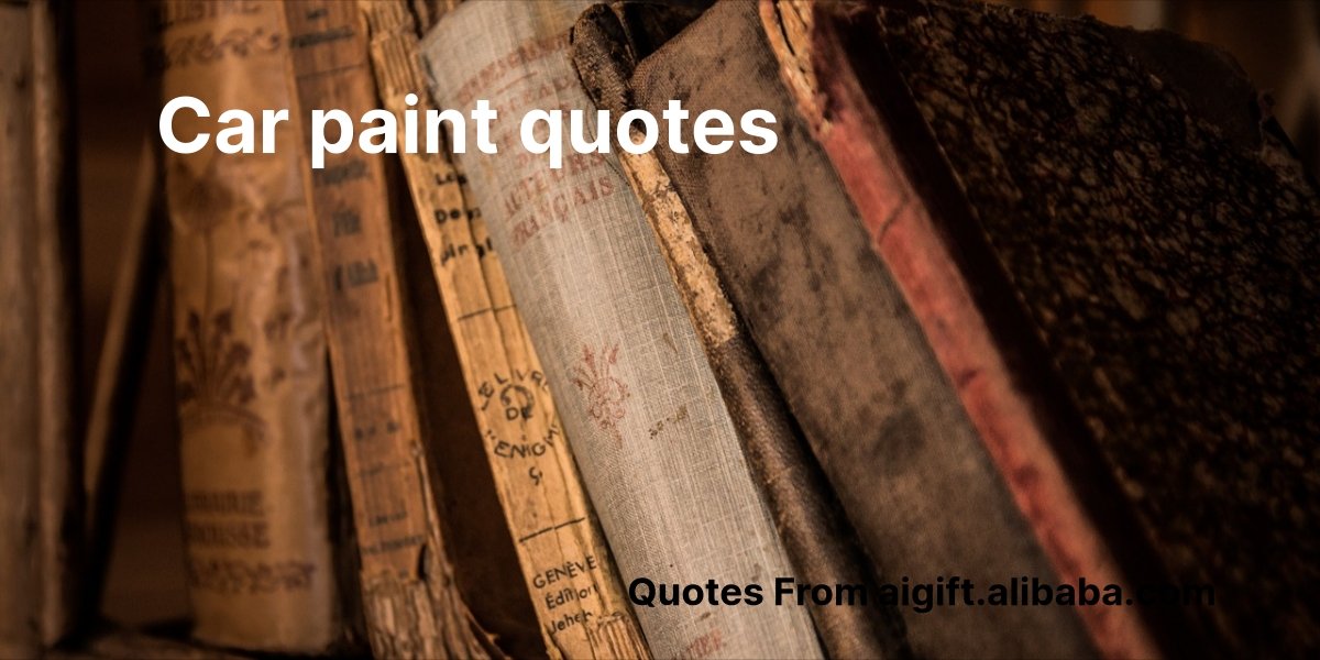 Car Paint Quotes: Unlock Affordable & Quality Auto Painting Deals ...
