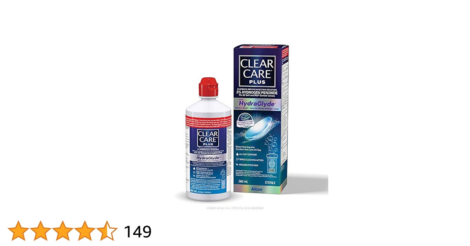 Clear Care Hydrogen Peroxide Contact Solution: Ultimate Cleaning Power ...